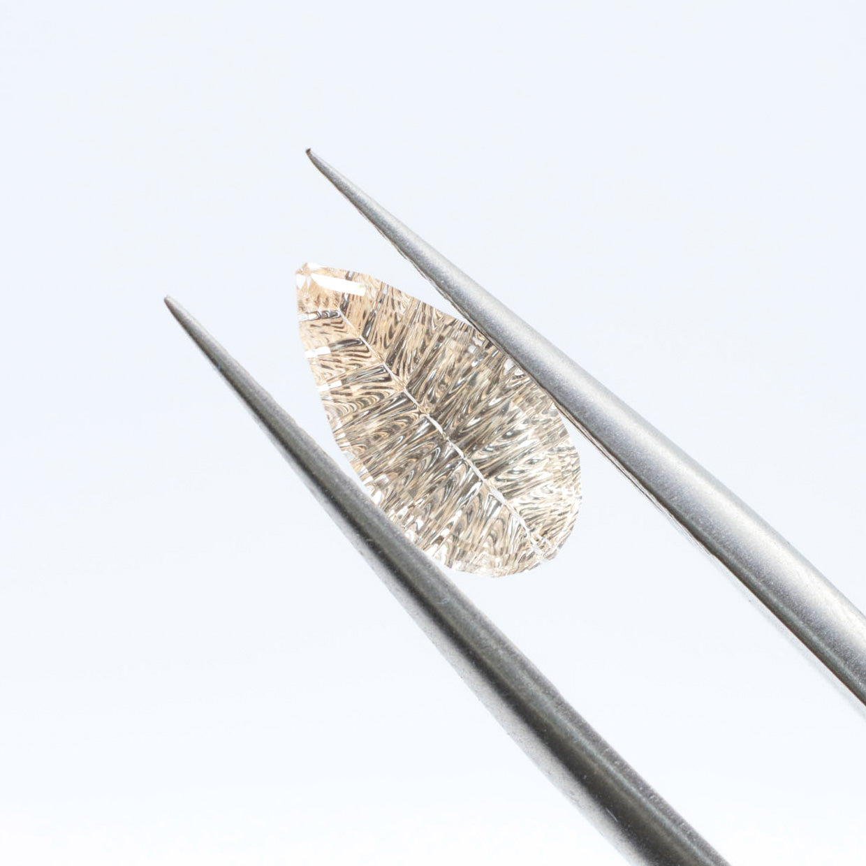 1.85ct Peach Sapphire Deep Concave™ Pear Cut