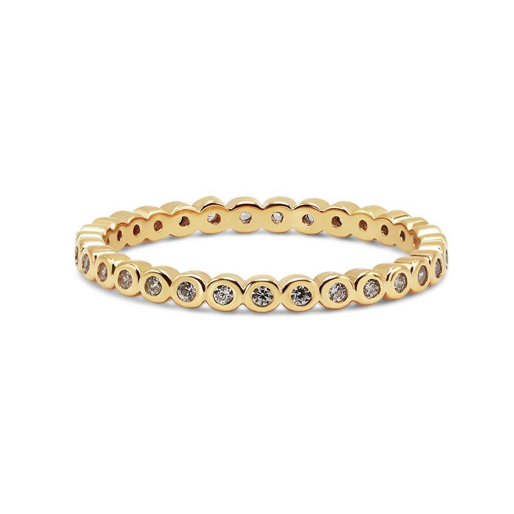 Bezel Pavé Eternity Band